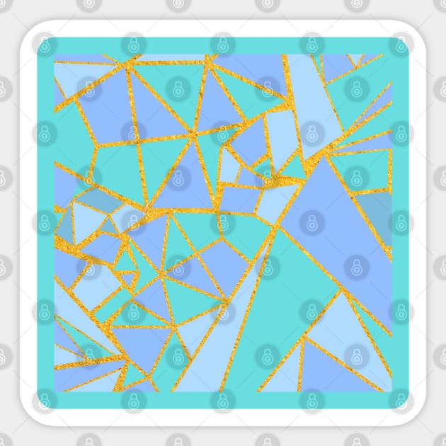 Light blue abstract design - Artsy Pattern - Sticker | TeePublic